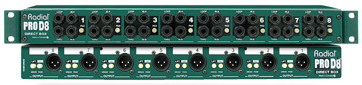 Radial PRO D8 Multi Channel Keyboard DI - Boite de direct (DI) Univers Sons