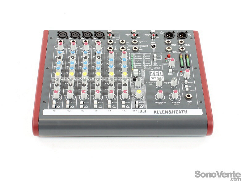 ZED 10 FX : Console de Mixage Analogique Allen & Heath - Univers Sons