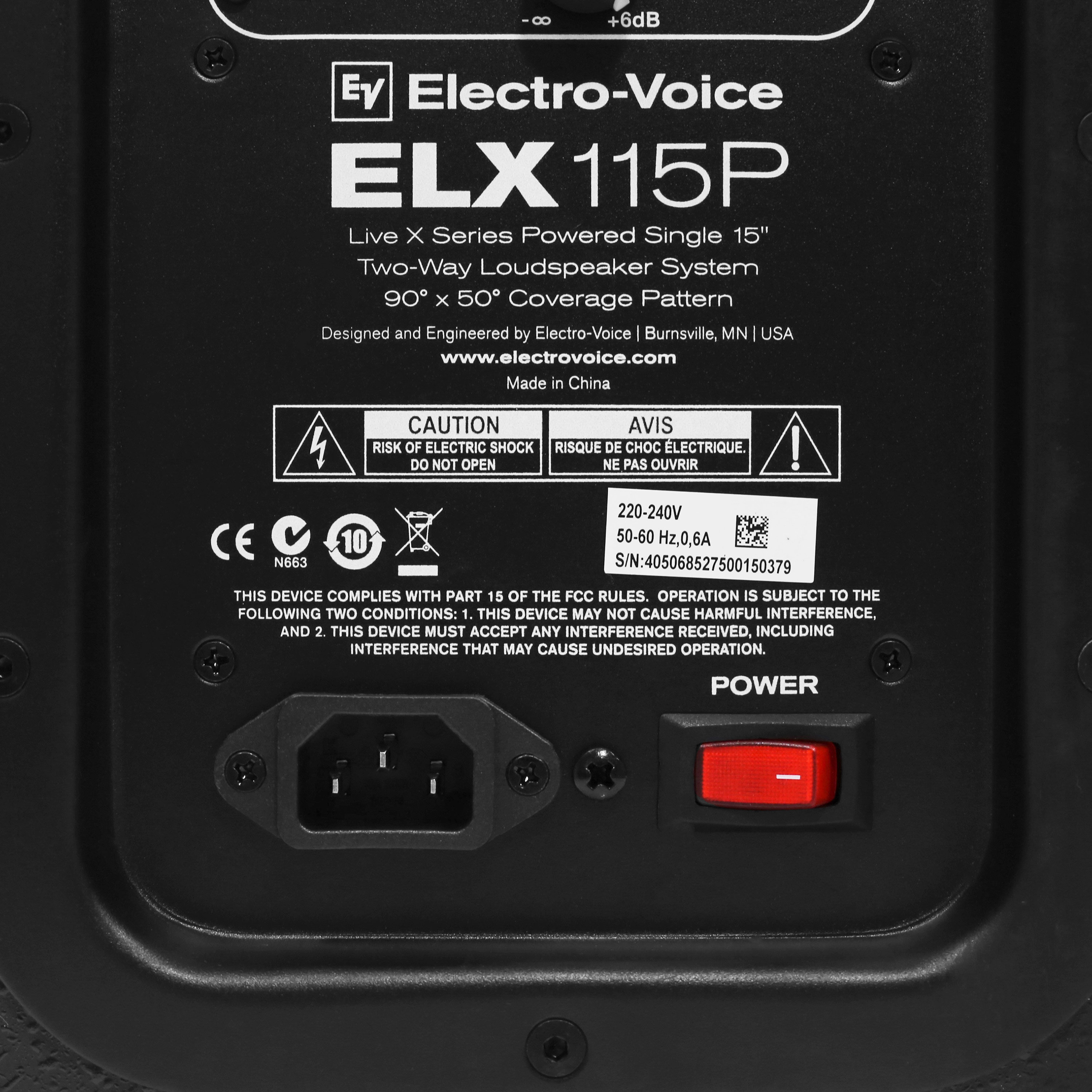Electro-Voice ELX 115P - Enceinte amplifiée Univers Sons
