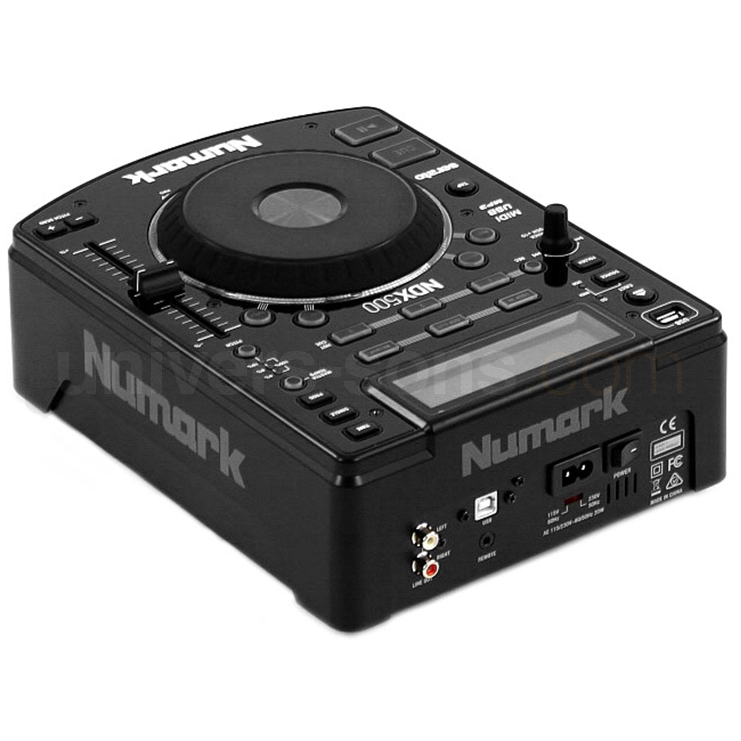 Numark NDX500 Pack - Platine CD MP3 à plat Univers Sons