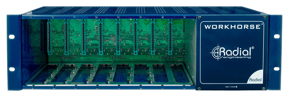 Radial WR-8 Workhorse 8-Slot Power Rack - Tranche de console Univers Sons