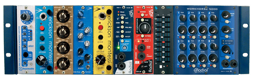 Radial WR-8 Workhorse 8-Slot Power Rack - Tranche de console Univers Sons