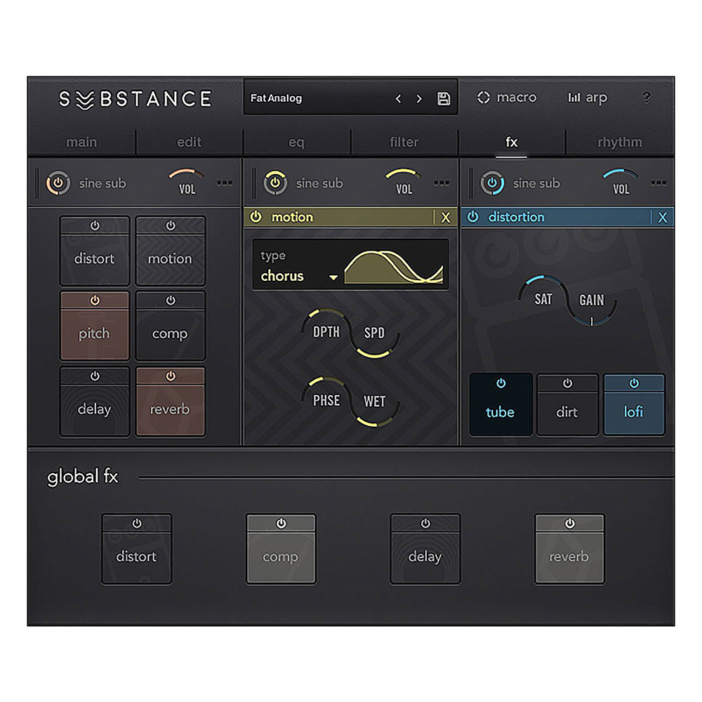 Substance : Logiciel Instruments Virtuels Output - Univers Sons