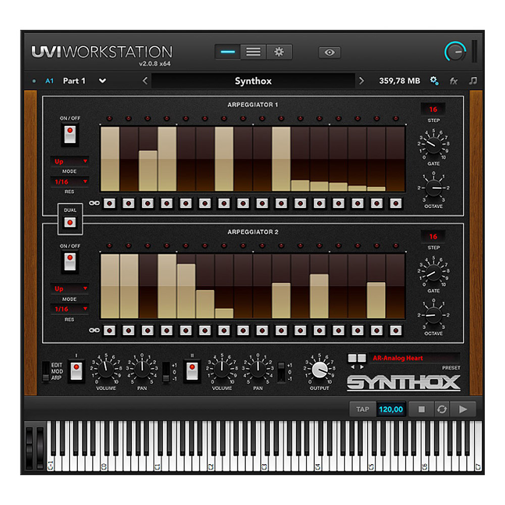 Synthox : Logiciel Instruments Virtuels UVI - Univers Sons