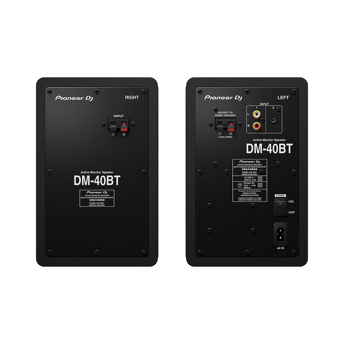 DM 40 BT (La paire) : Enceinte de Monitoring Pioneer DJ - Univers Sons