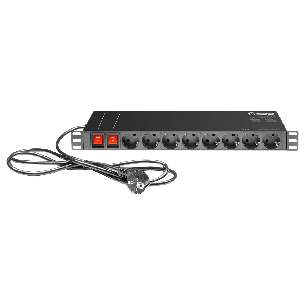 Multiprise secteur 16 prises rackable 19 1 U 874716 : Multiprises Adam ...