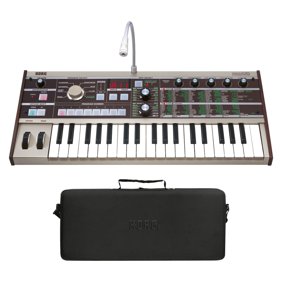 Korg MicroKorg + DJ-GB-1 Gig Bag - Synthétiseur Univers Sons