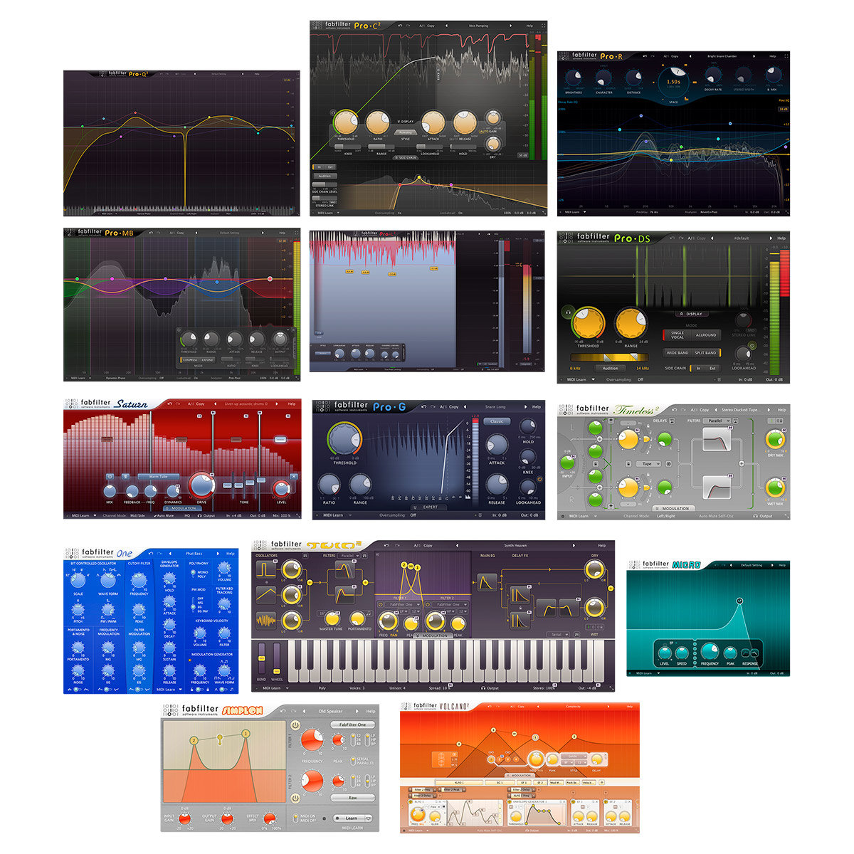 FabFilter Total Bundle - Logiciel plugins d'effets Univers Sons