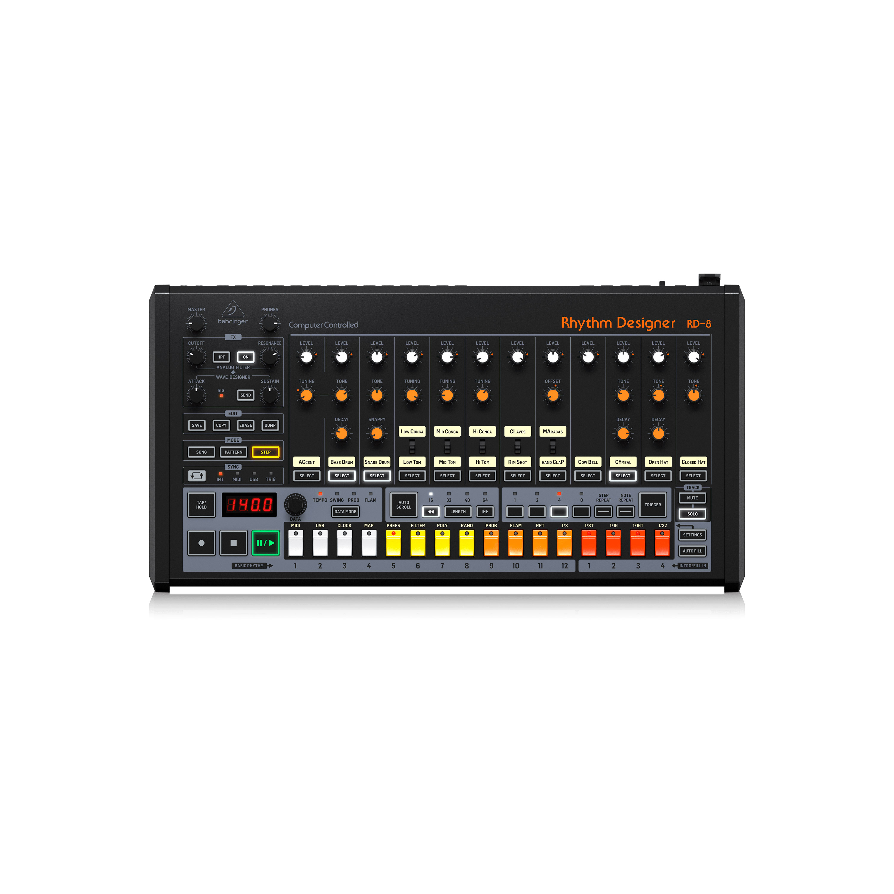 Behringer Rhythm Designer RD-8 - Boîte à rythme Univers Sons
