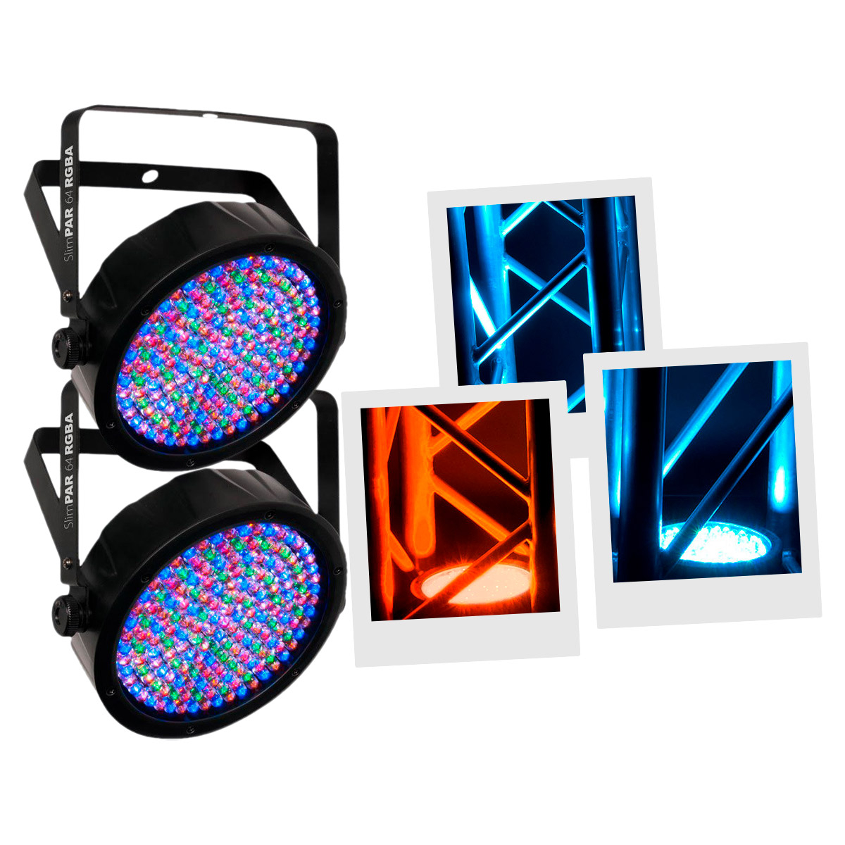 SlimPAR 64 RGBA Pack Festif : Par Led Chauvet - Univers Sons