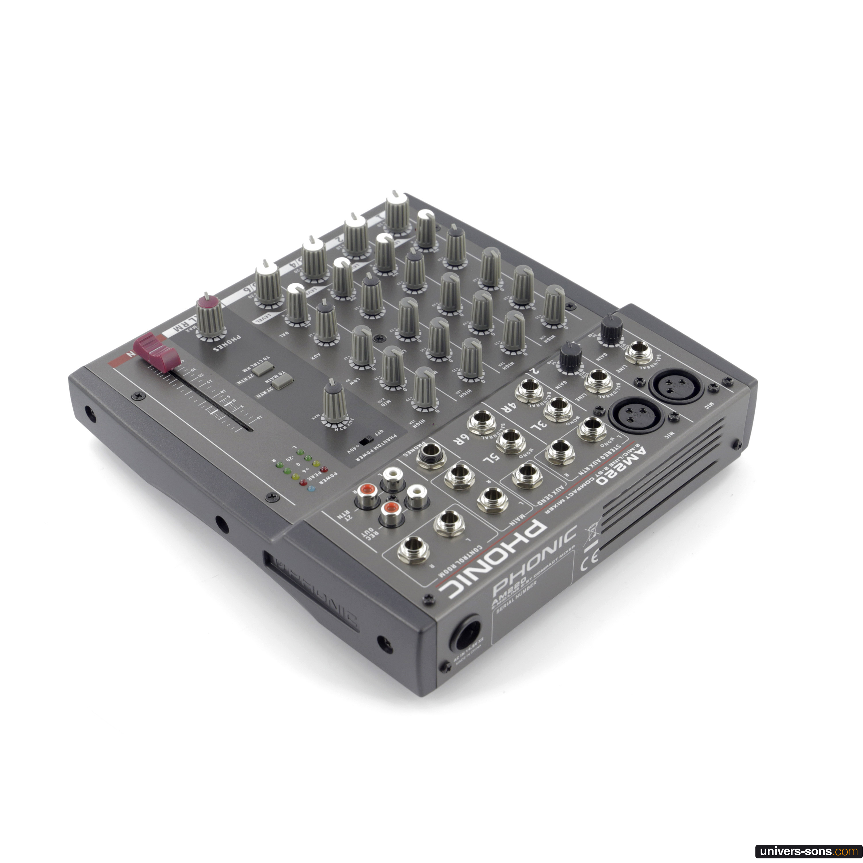 Phonic AM 220 - Console de mixage analogique Univers Sons