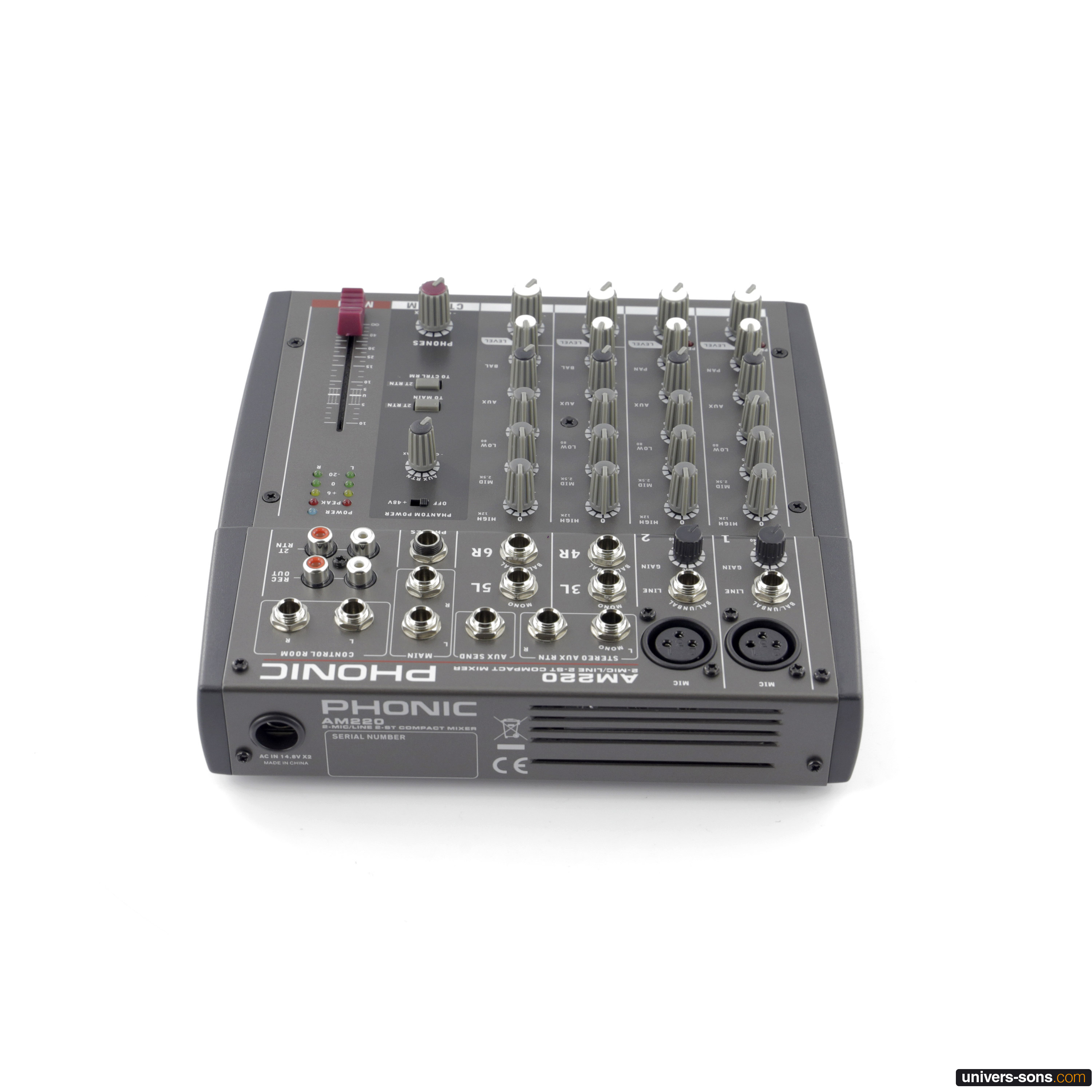 Phonic AM 220 - Console de mixage analogique Univers Sons