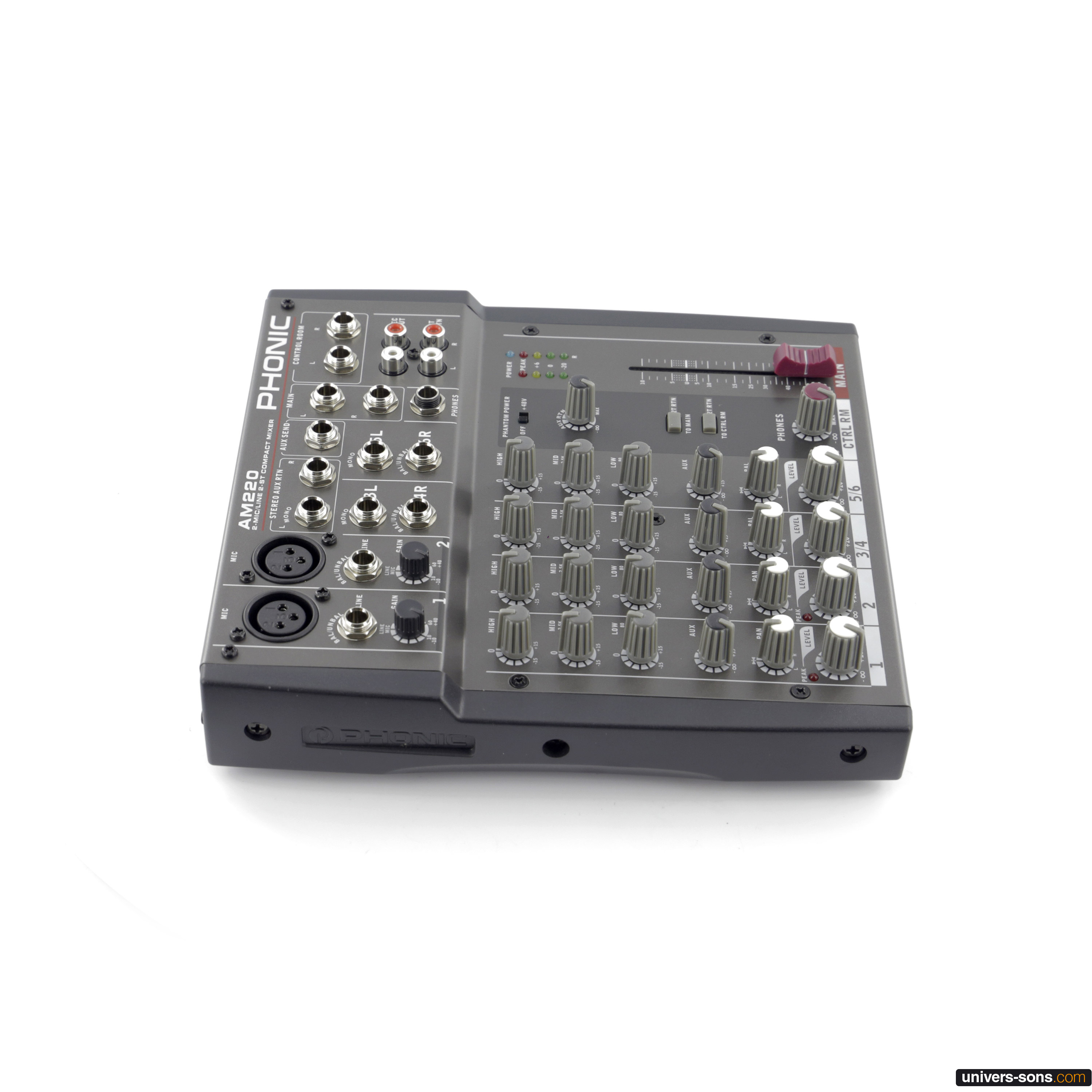 Phonic AM 220 - Console de mixage analogique Univers Sons