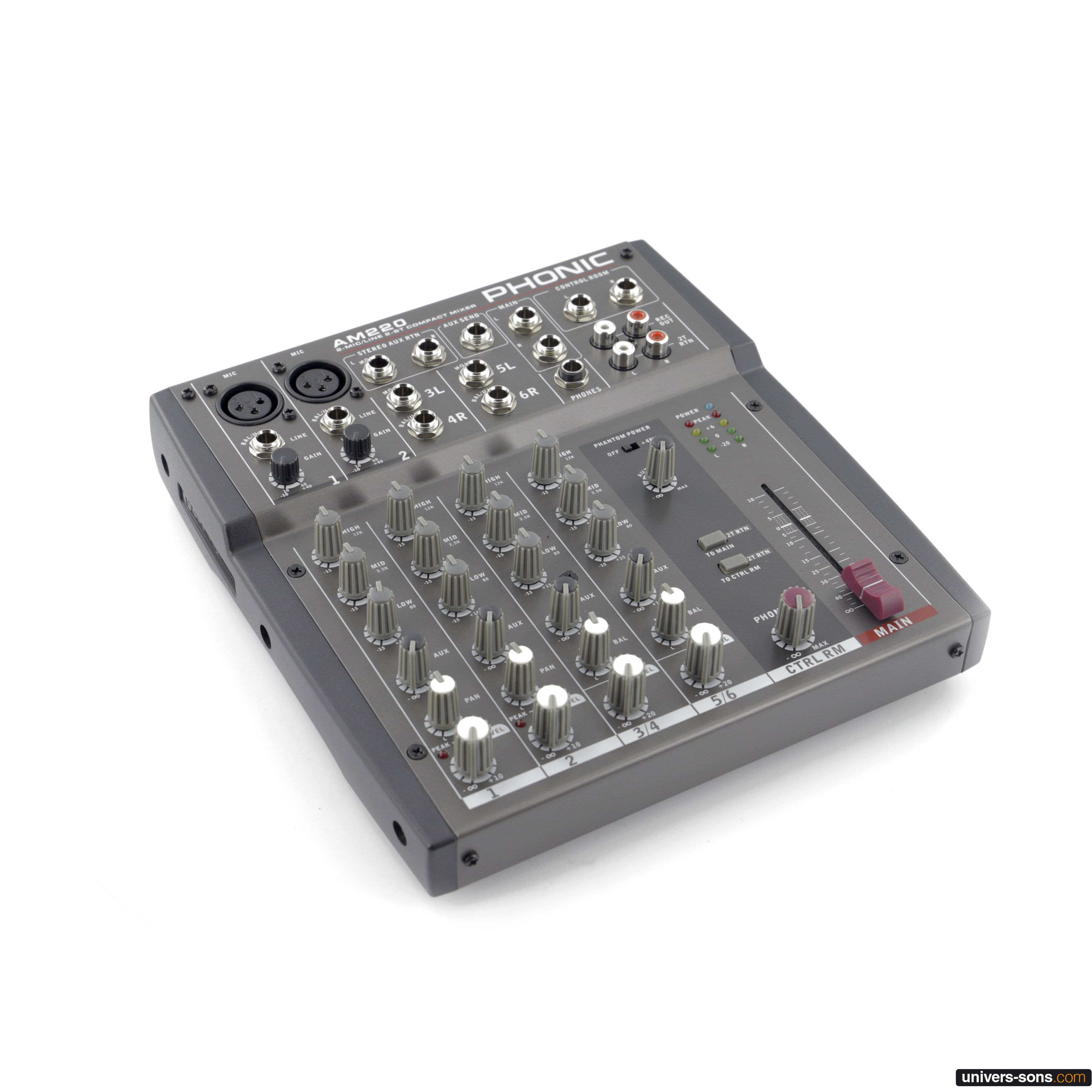 Phonic AM 220 - Console de mixage analogique Univers Sons