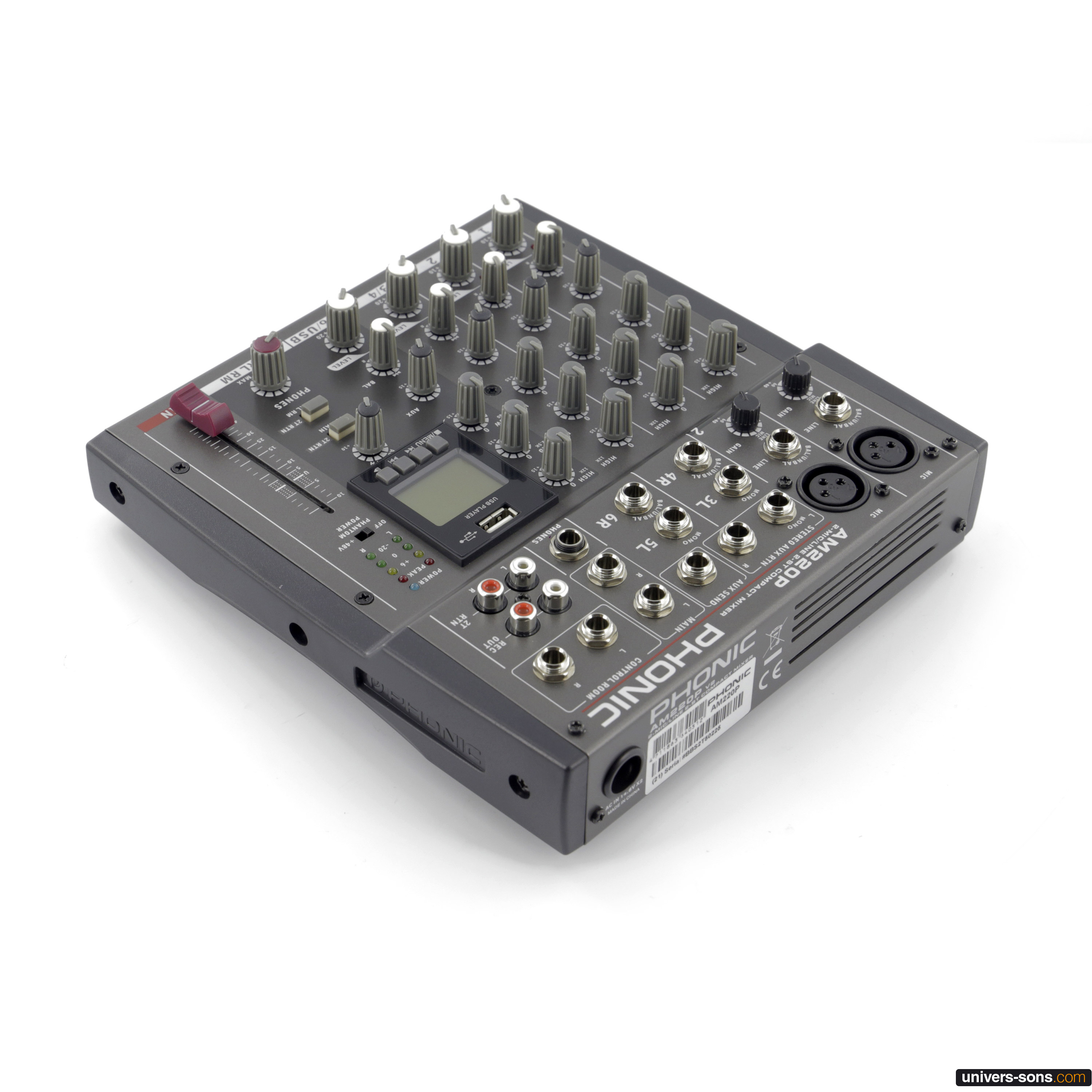 Phonic AM 220P - Console de mixage analogique Univers Sons