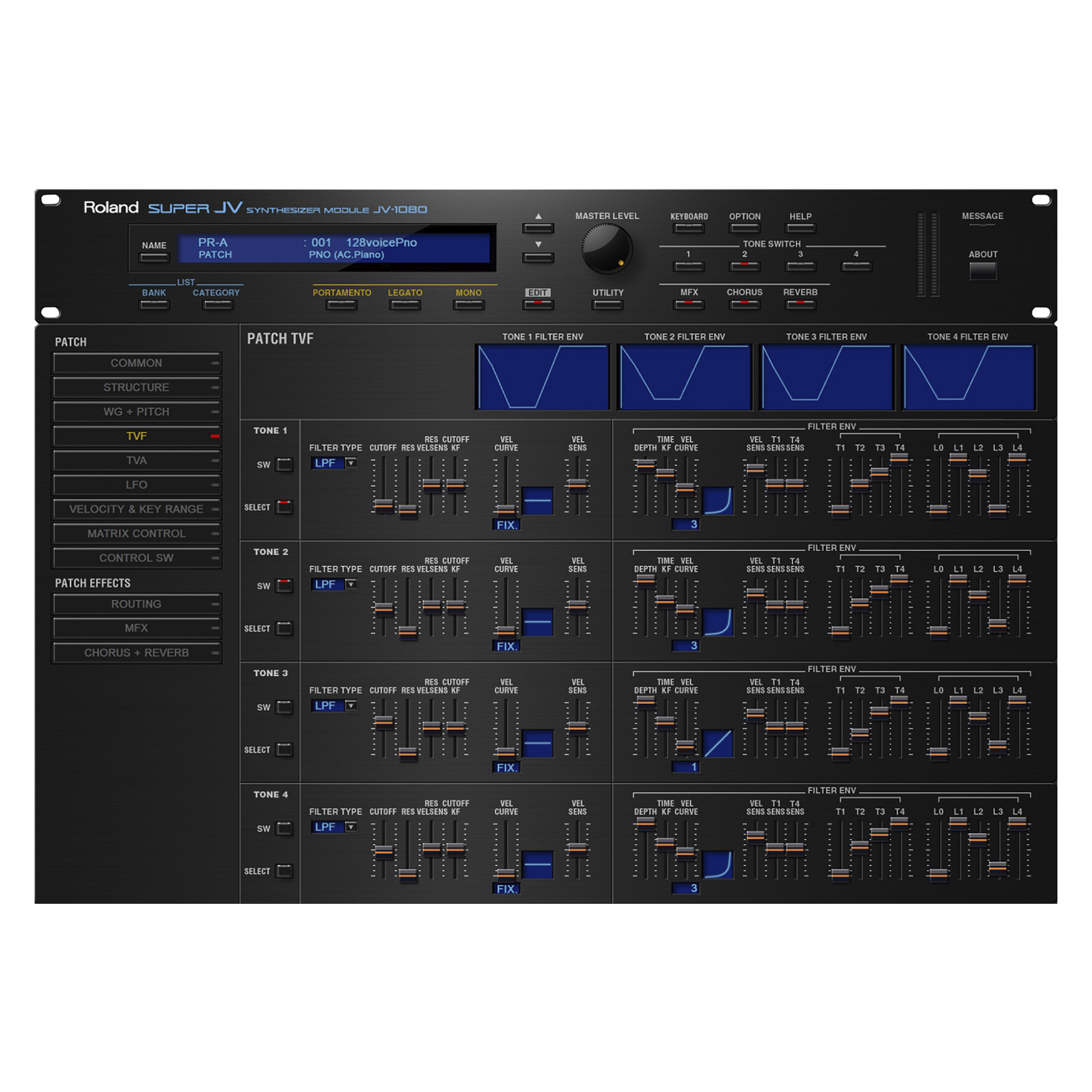 Roland Roland Cloud JV-1080 - Logiciel instruments virtuels Univers Sons