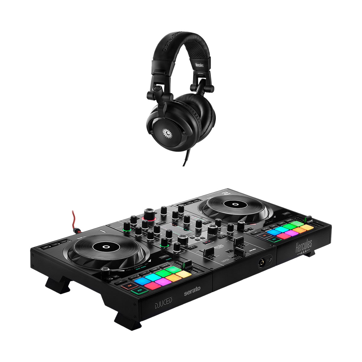 Hercules DJ DJControl Inpulse 500 Bundle - Contrôleur DJ USB Univers Sons