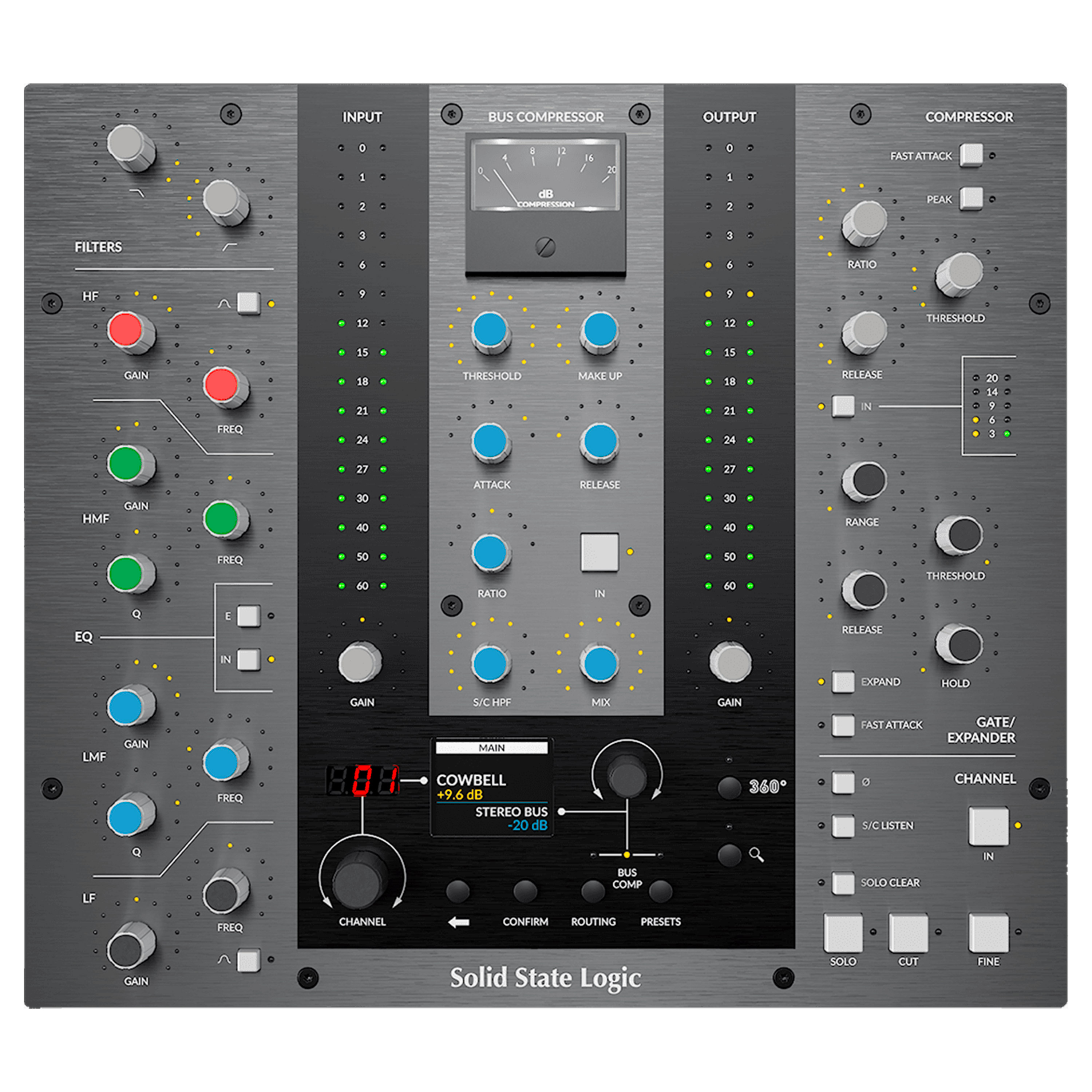 SSL UC1 - Surface de contrôle Univers Sons