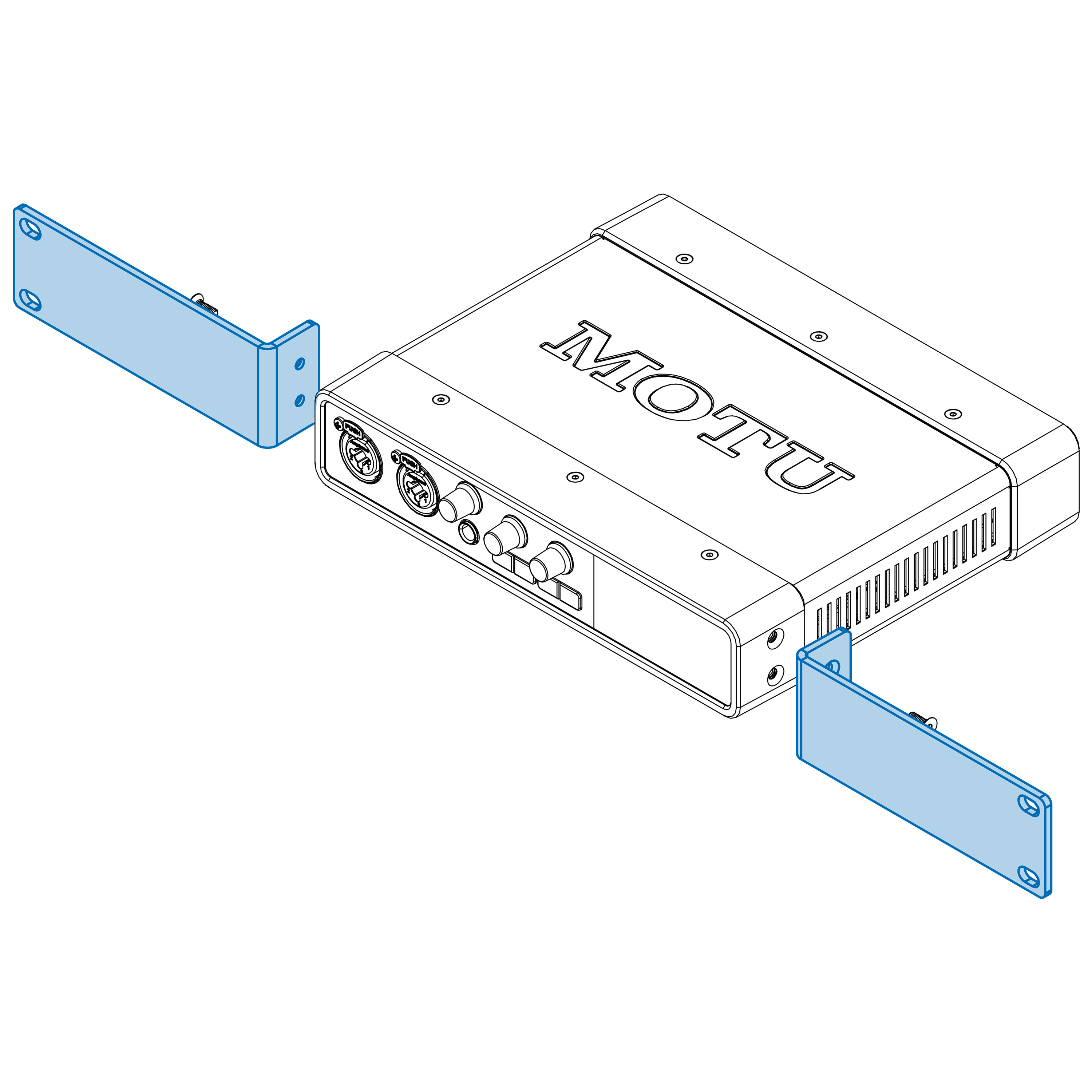 Motu Kit de mise en rack pour UltraLite MK5 - Accessoires processeur de ...
