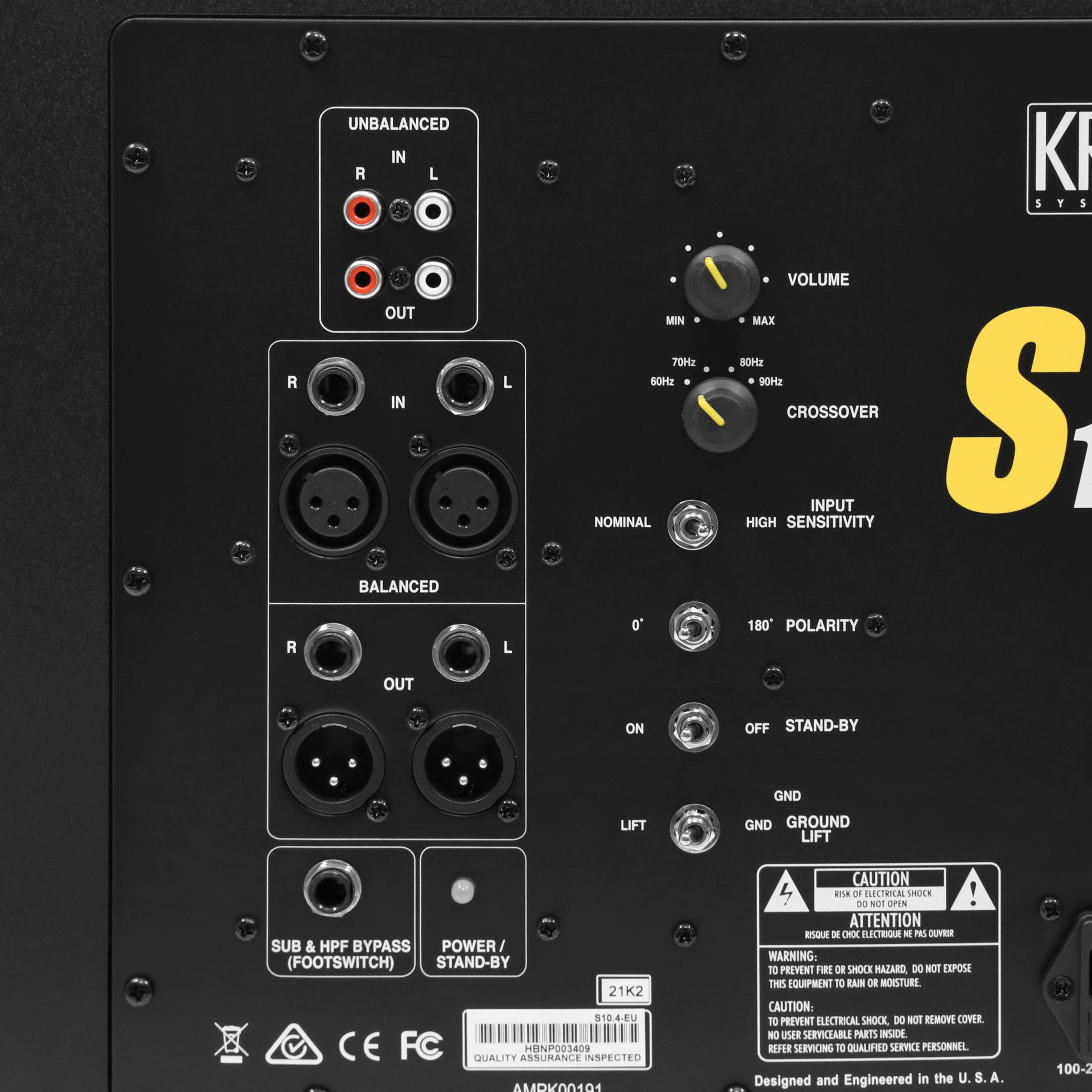 Krk Pack Rokit RP5 G4 (La paire) + Sub S10.4 - Pack enceintes ...