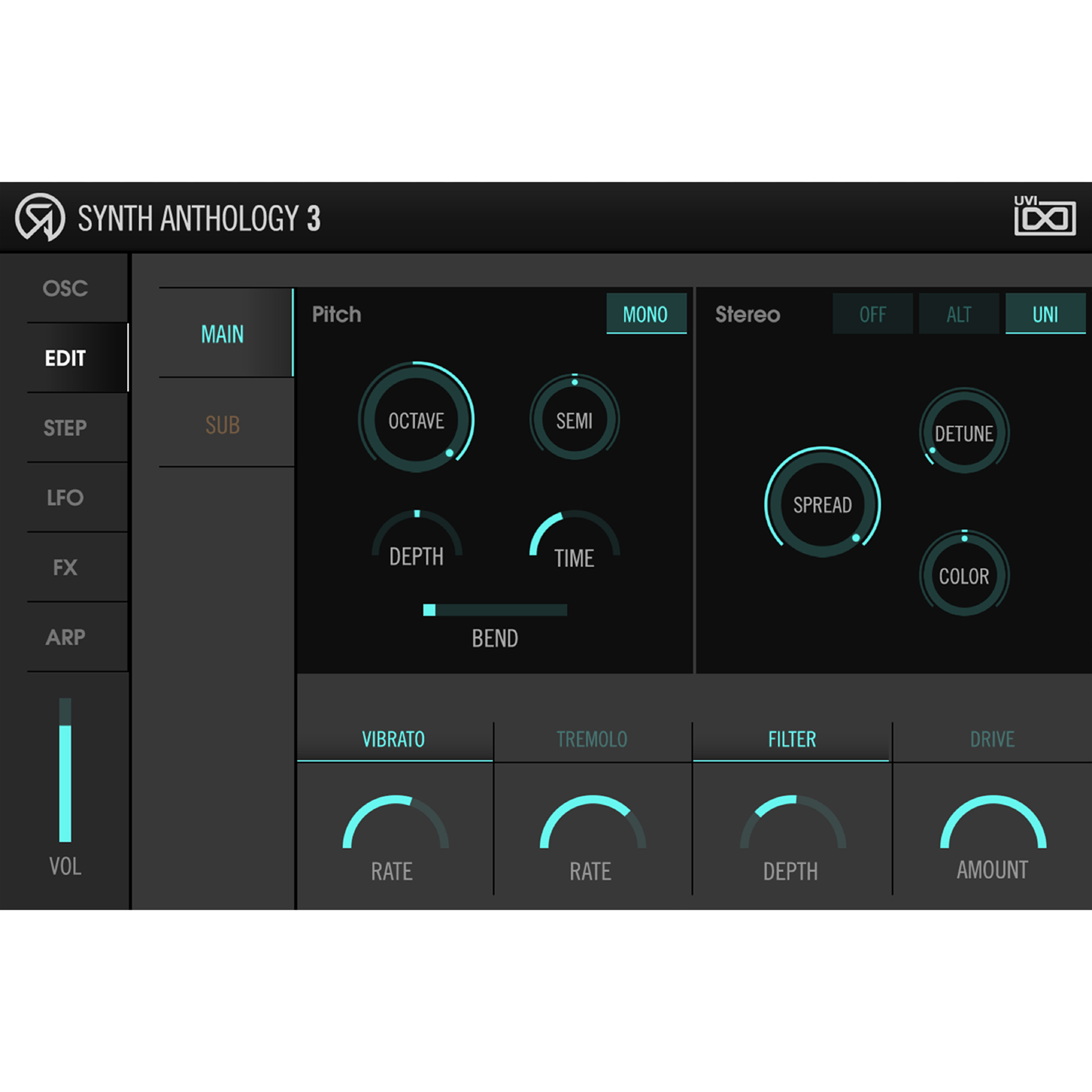 UVI Synth Anthology 4 - Logiciel instruments virtuels Univers Sons