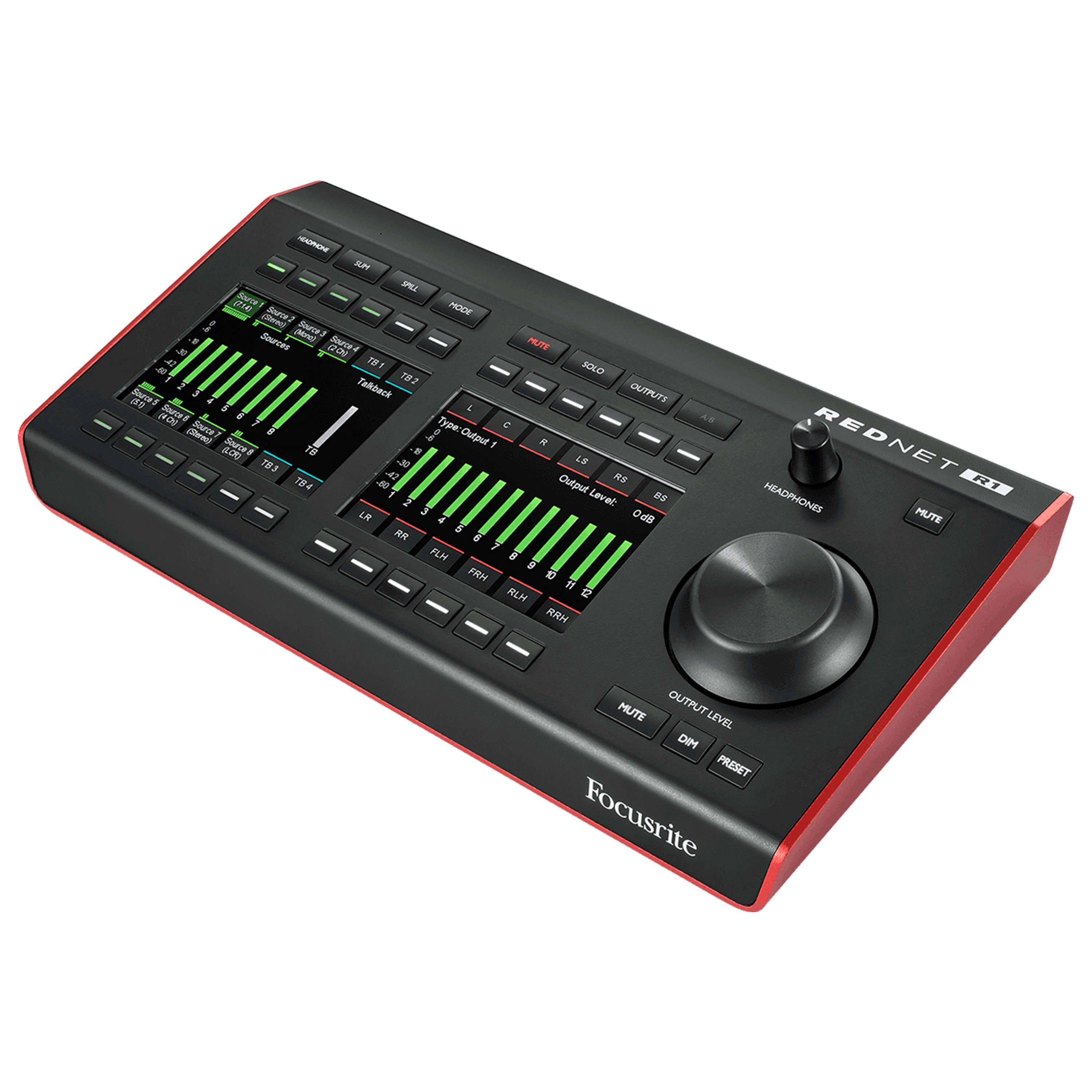 Focusrite RedNet R1 - Surface de contrôle Univers Sons