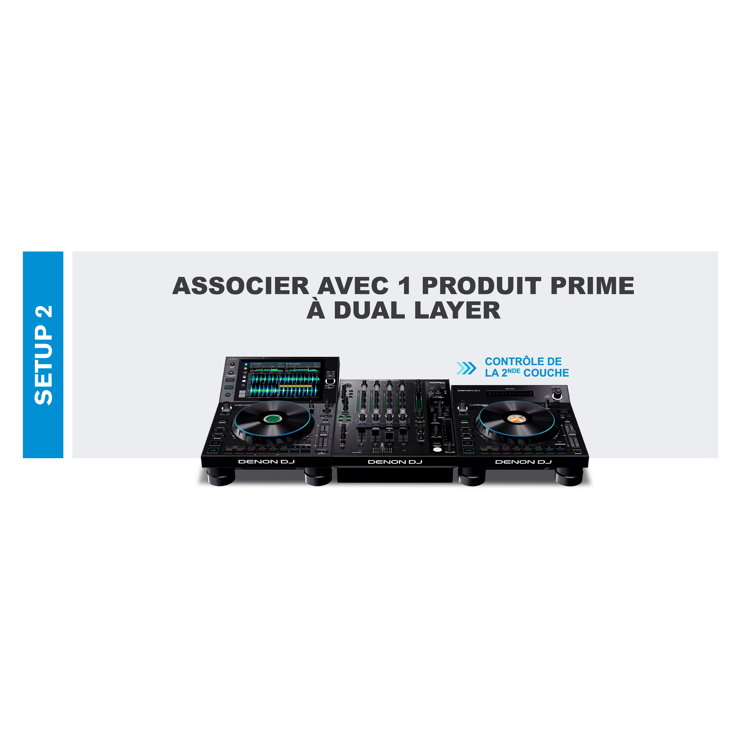 Denon DJ SC6000 Prime + LC 6000 Bundle - Contrôleur DJ autonome Univers ...