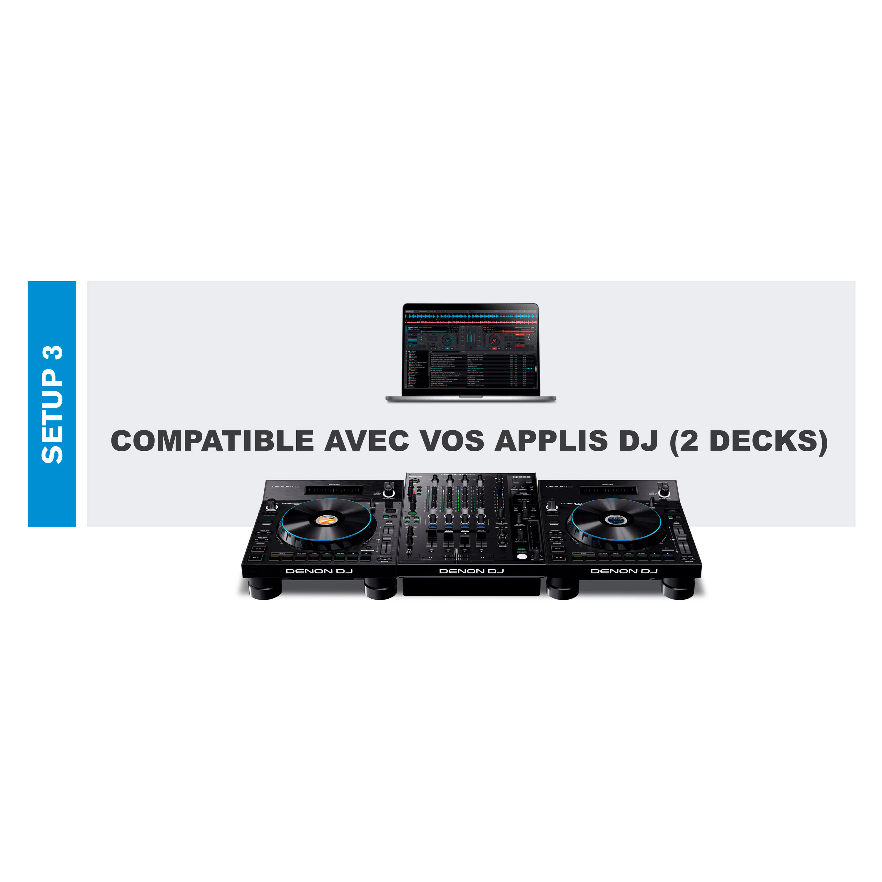 Denon DJ SC6000 Prime + LC 6000 Bundle - Contrôleur DJ autonome Univers ...