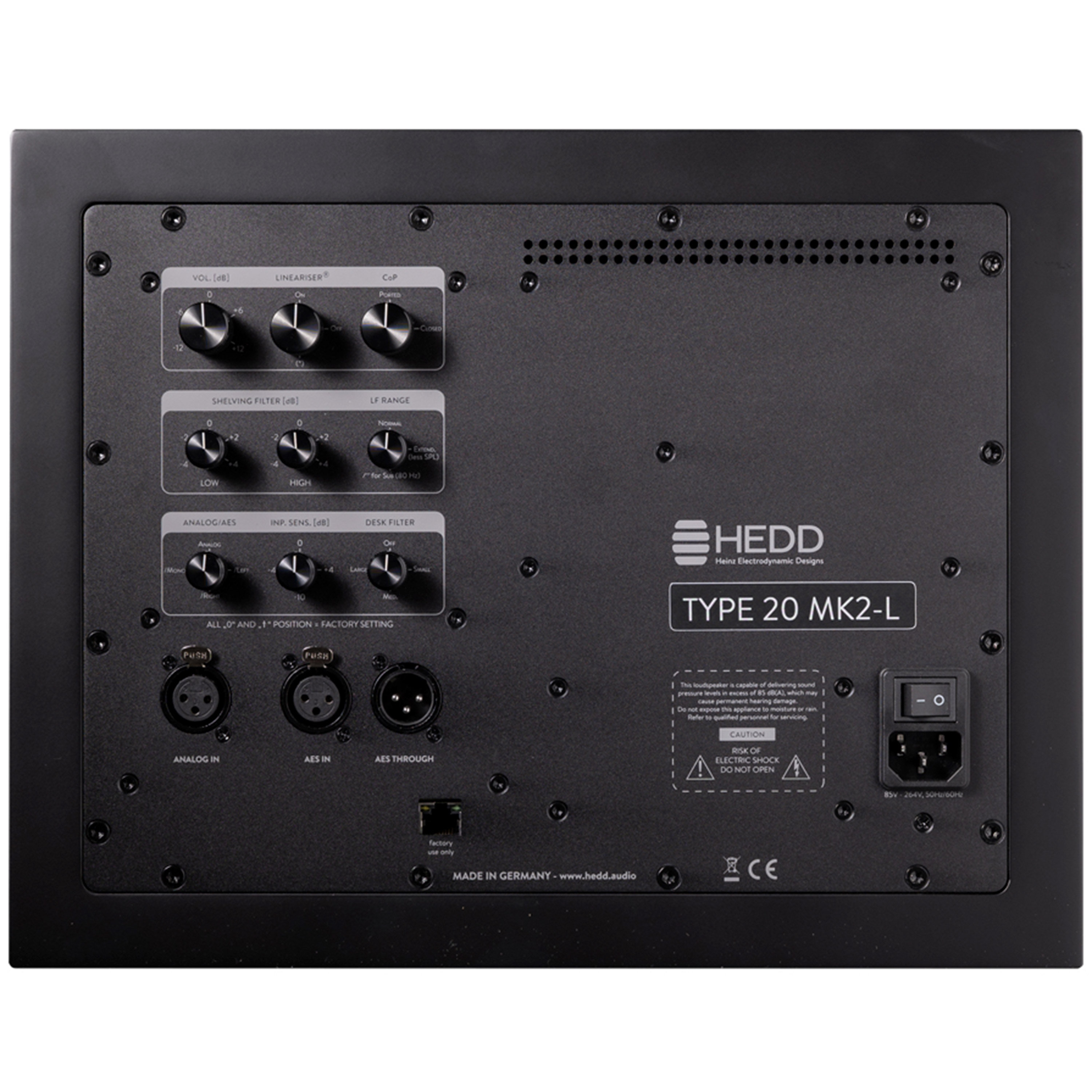 HEDD TYPE 20 MK2 Droite Black (la pièce) - Enceinte de monitoring ...