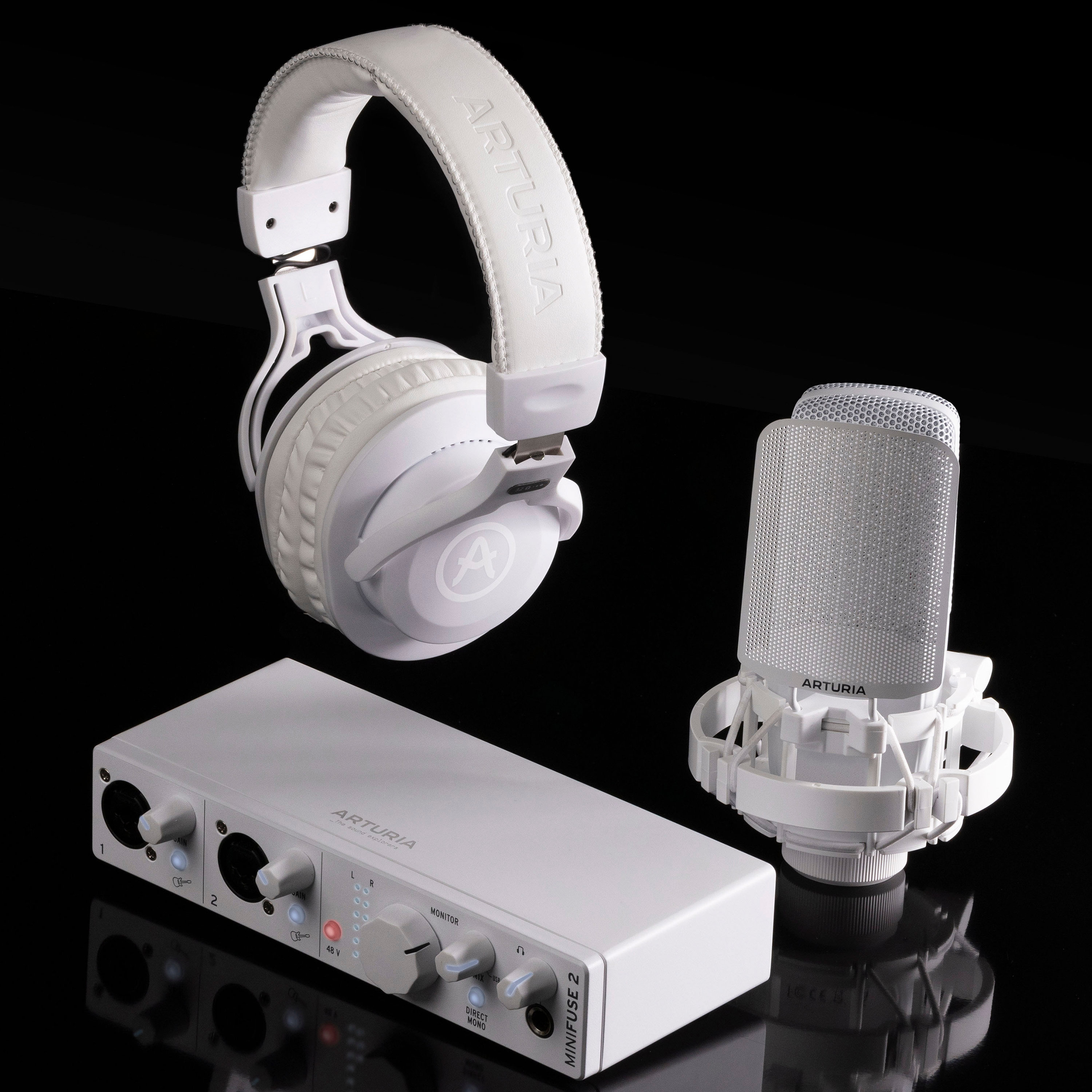 Arturia Minifuse 2 Recording Pack White - Pack MAO Univers Sons