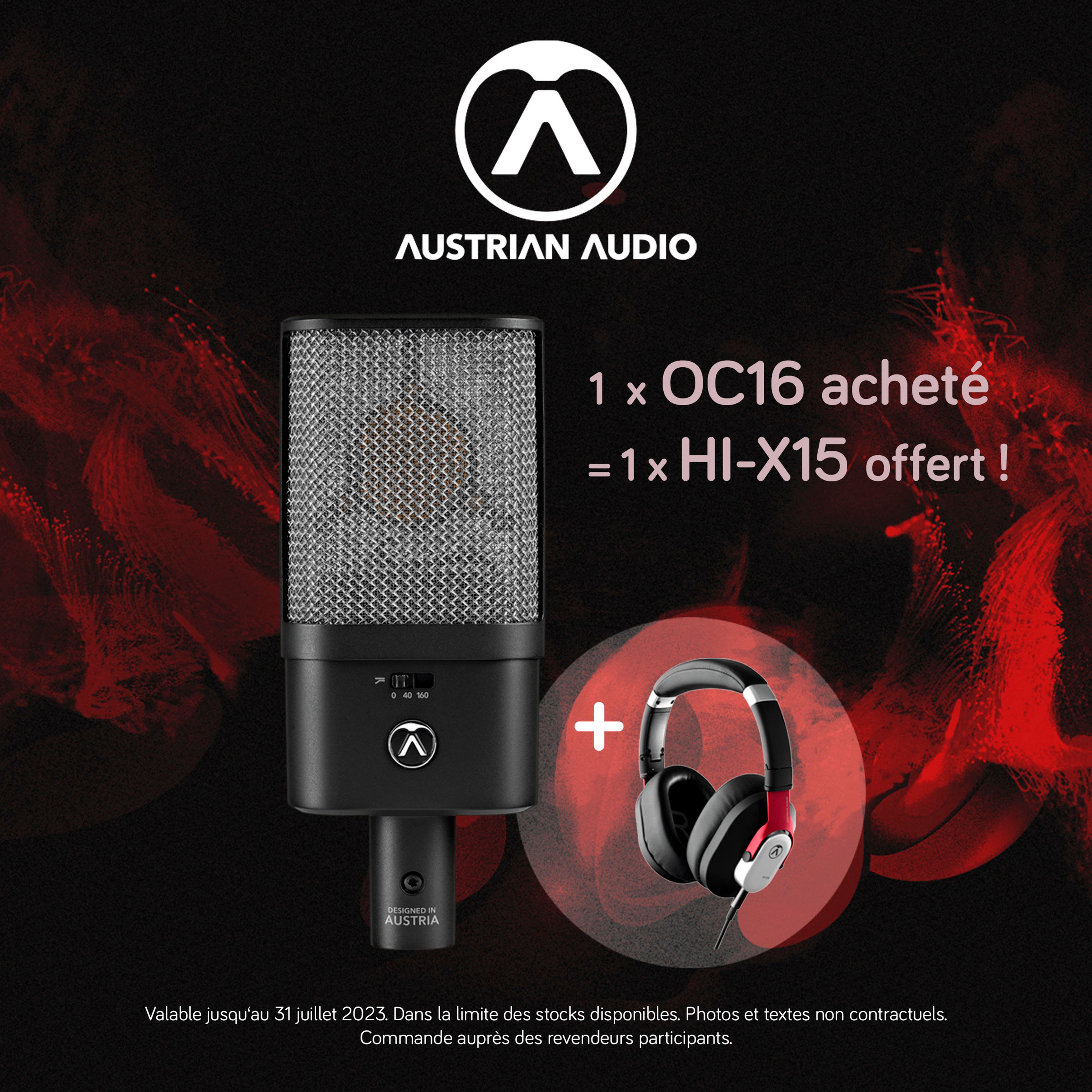 Austrian Audio OC16 Studio Set + HI-X15 - Micro statique Univers Sons